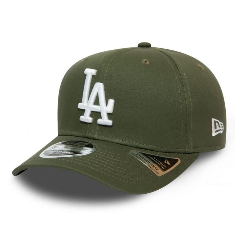 New Era LA Stretch Snap 9Fifty olive - Snapbacks.nl